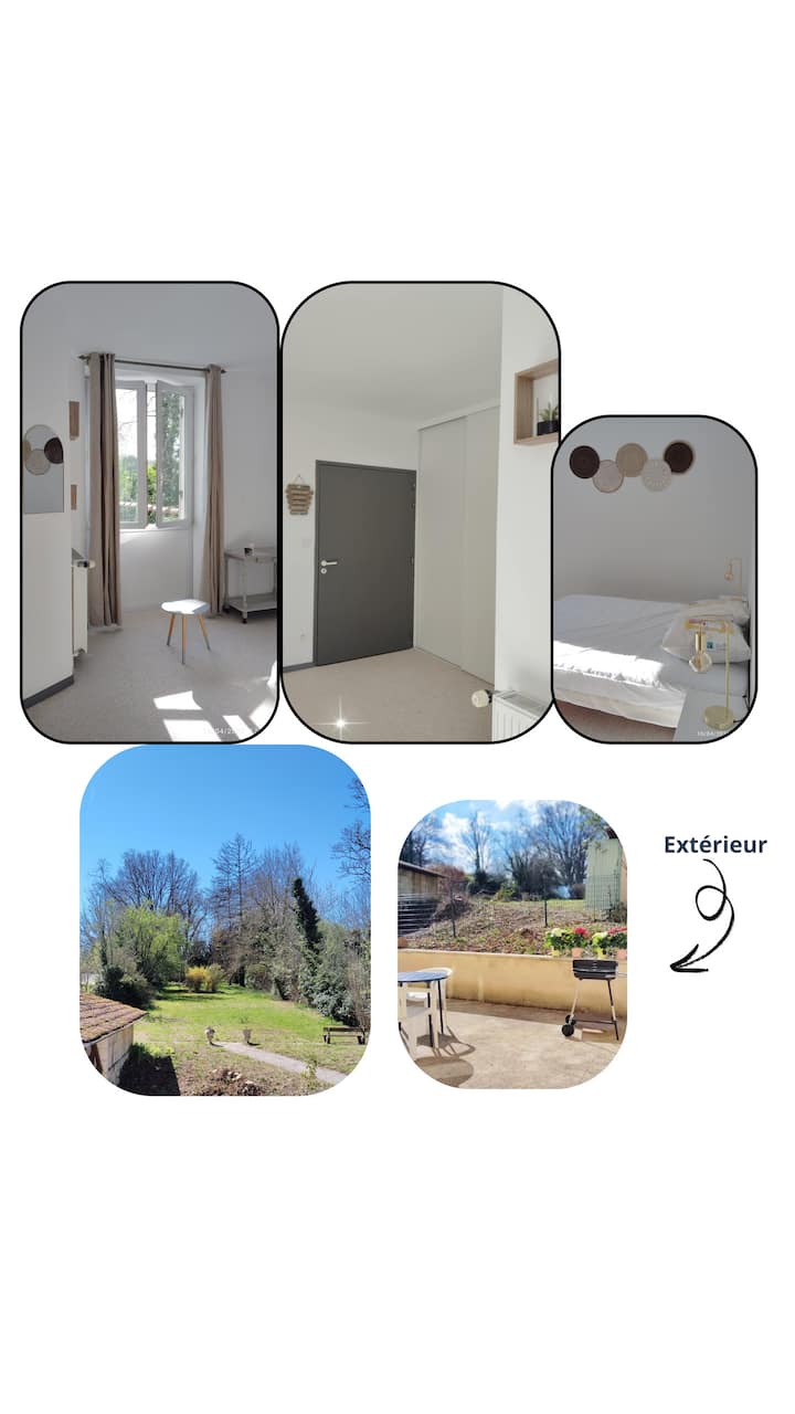 Chambre Salle De Bain+extérieur Centre-ville3 - Ribérac