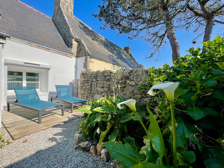 Ty Camelia-draps Inclus-4p-wifi-jardin Clos - Plage de Quiberon
