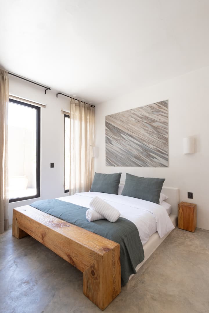 Minimal King Room + Rooftop En Oaxaca Centro - Oaxaca