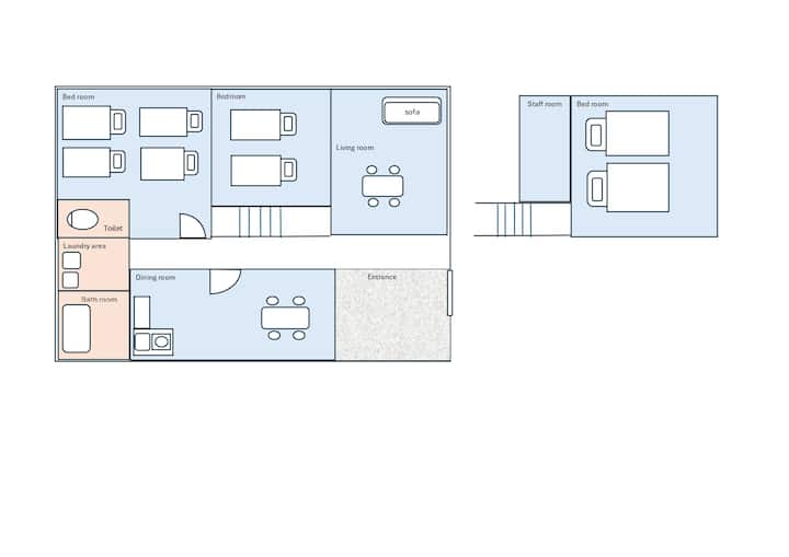 Temple View House | 5 Min Station, 12 Guests - Ena