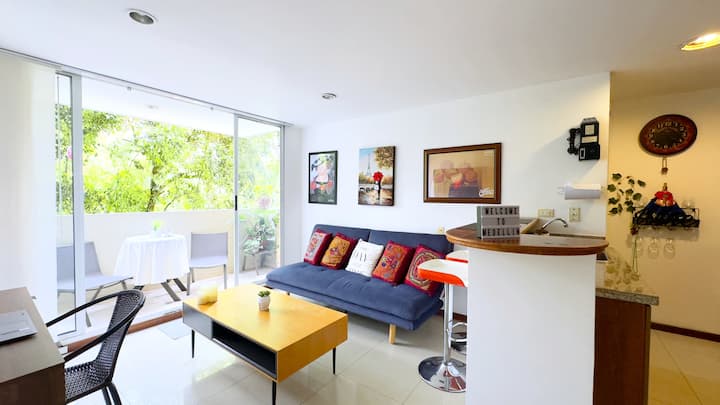 Exclusivo Apto Poblado/5 Min Provenza/cama King/pq - Medellín