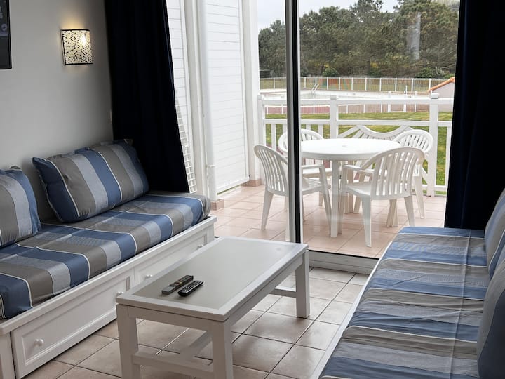 T2 Cosy + Piscine + Parking Et Résidence Front Mer - Les Sables-d'Olonne