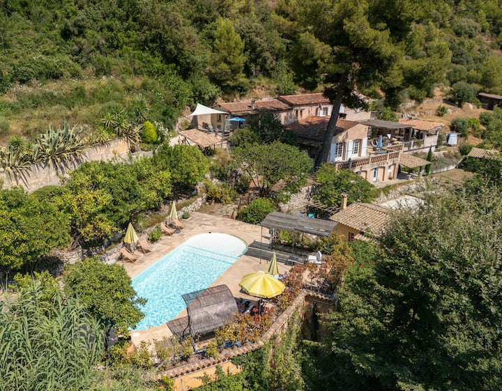 Grande & Calme - Vue Mer & Piscine – 20min De Nice - Nice