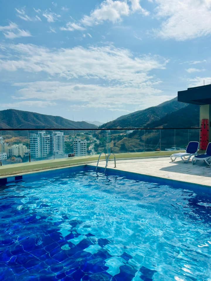 Apartamento Rodadero Vita 945 Con Vista Al Mar 148 - Santa Marta