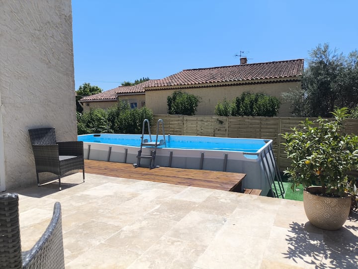 Villa Juju Climatisée Terrasse Piscine 7x3 - Le Cannet-des-Maures