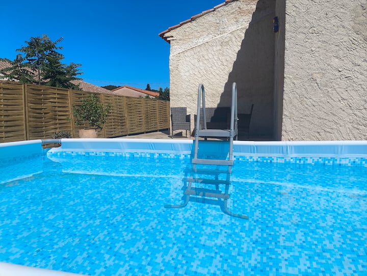 Villa Juju Climatisée Terrasse Piscine 7x3 - Le Luc