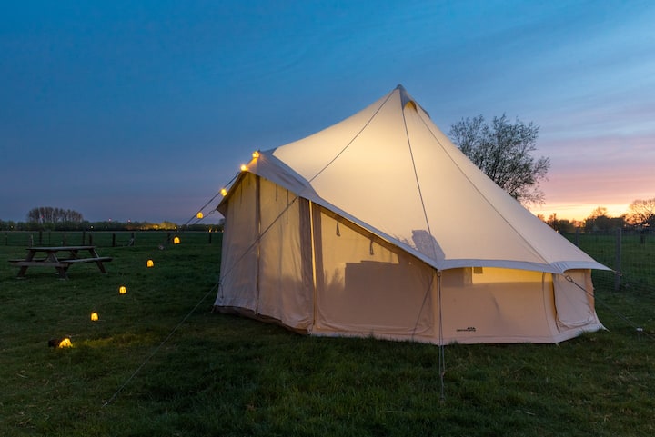 Glampingtent Tussen De Alpaca's - 4 Pers. - Bredene