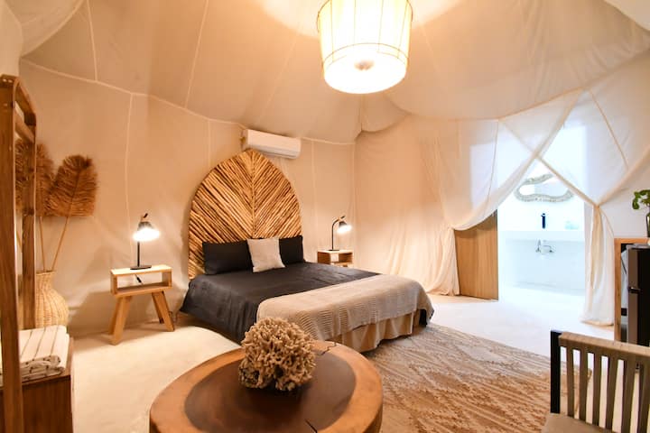 Escapada Glamping De Lujo - Baño Privado & Ac - El Cuyo
