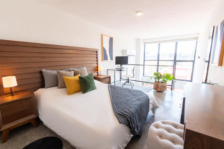 Modern Loft With A/c And City-view Terrace - Guadalajara
