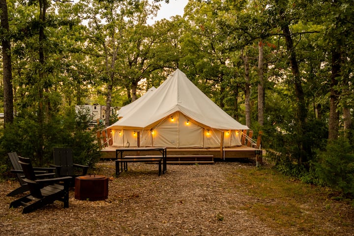 Tent Stay W/ Firepit + Trails (Dog Friendly) - Branson, MO
