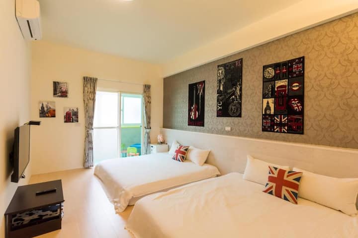 羅東五結 田園經典4人套房 - 쑤아오 진