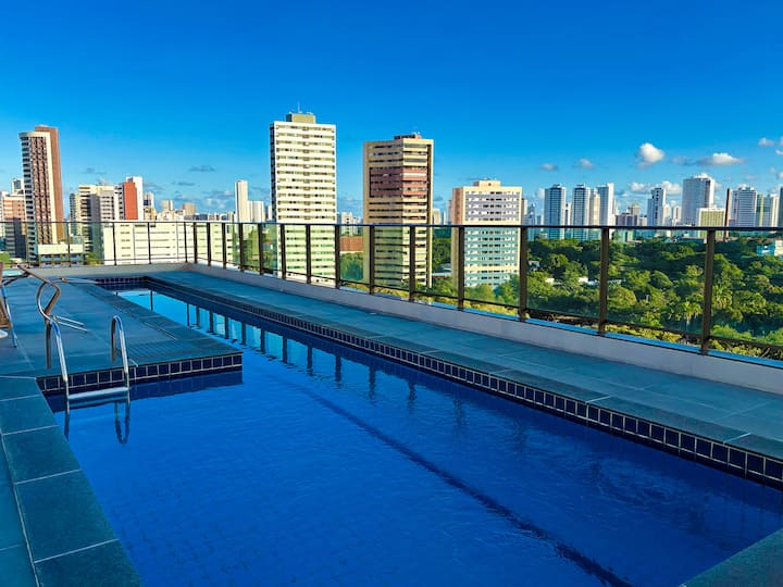Vista Parque Da Jaqueira | Flat Aconchegante - Recife