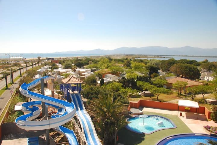 Mobil Home Dans Camping Face Mer - Canet-en-Roussillon