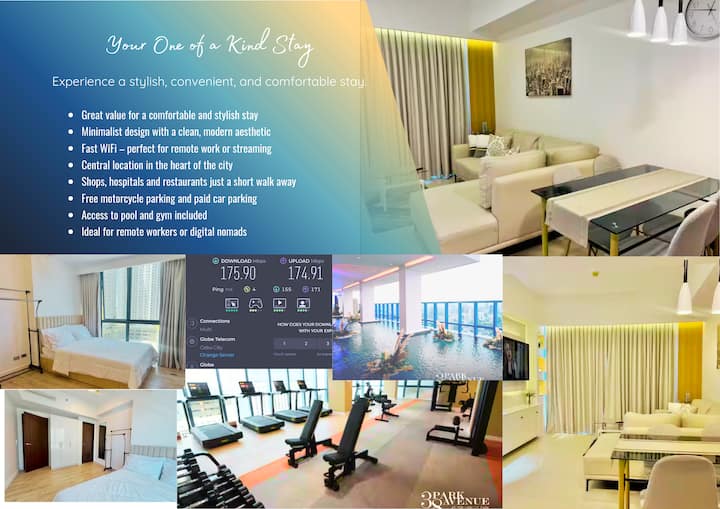 Huge It Park 1br/balcony/fast Wifi/infinity Pool - Cebu