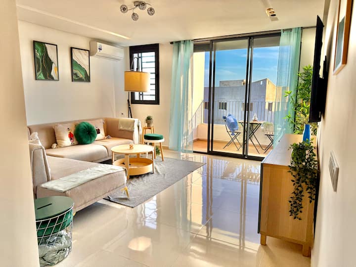 Appartement Lumineux - Balcon Et Espace De Travail - Kénitra