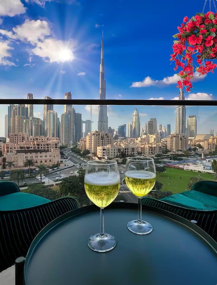 2-bed Luxe Retreat With Burj Khalifa View - Dubaï