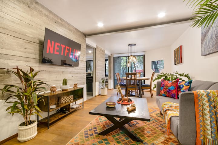 Condesa Cozy Retreat 2 Br / Guests With Ac - Mexico City