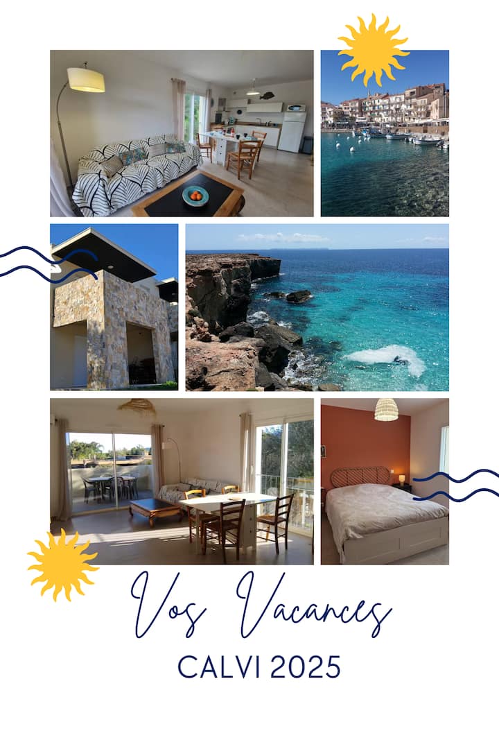 Spacieux T2 Neuf Calvi , Tout Confort Et Au Calme - カルビ