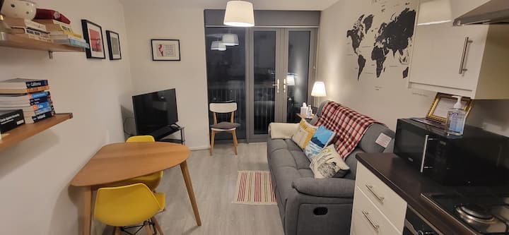 Modern 1 Bed Apartment, Queen's Quarter - Belfast