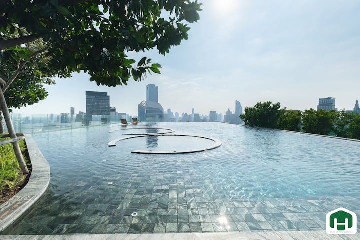 Cozy Studio Unit On Wireless Rd. & Rooftop Pool - Bangkok