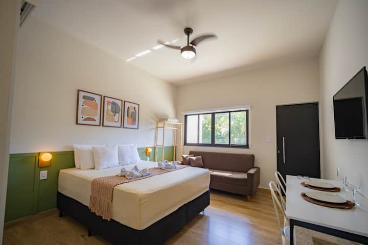 Loft Folhas Da Mantiqueira| Ar Condicionado | Vaga - Águas de Lindoia