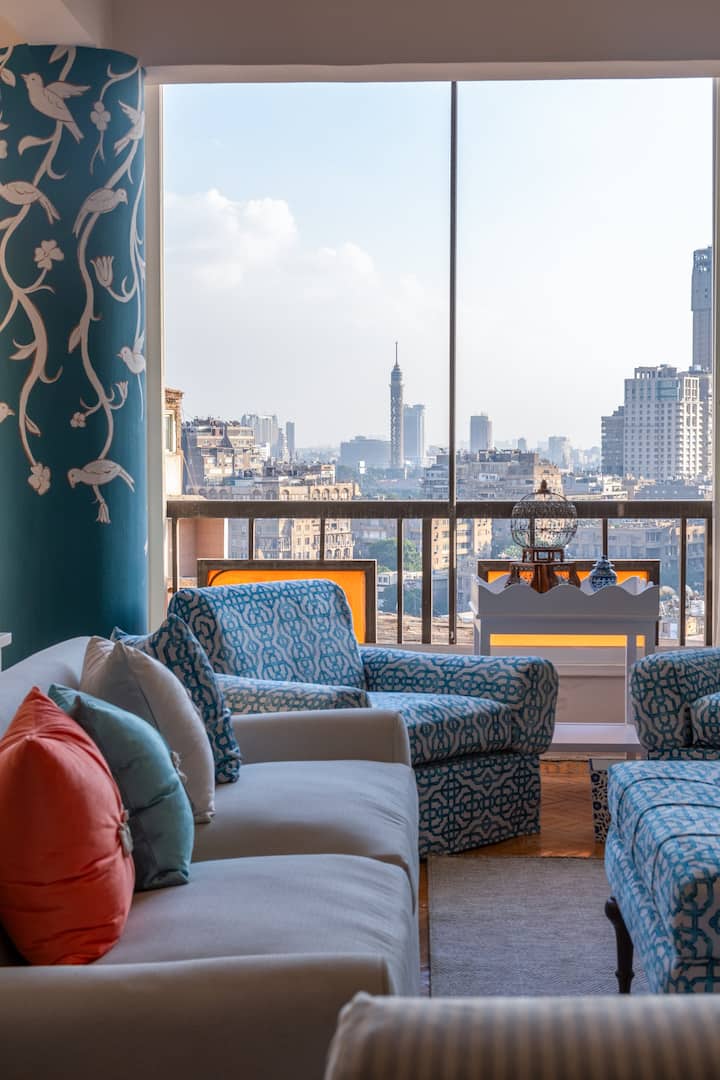 Zamalek Sunny Khan, Fully Equipped & Best Views - Caïro