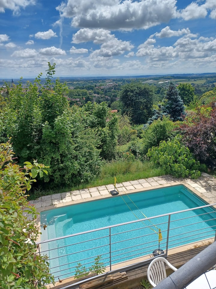 Maison Avec Vue Sur Le Mont Blanc Et Les Alpes - Lyon