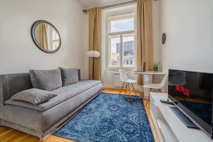 Historic Cozy  Apartment With National Museum View - Prag