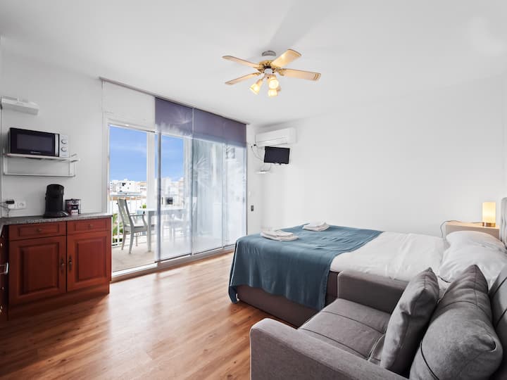 Estudio Cerca Del Mar Con Balcón - Roses