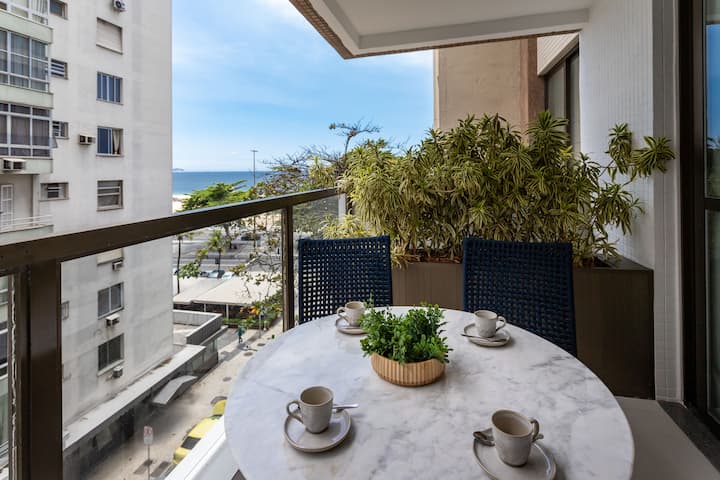 Copacabana Vista Mar • Rooftop Fogos • 2 Banheiros - Brazil