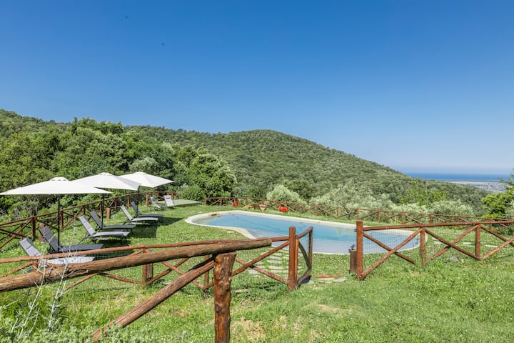 Collines Toscanes Avec Piscine Panoramique - Castagneto Carducci