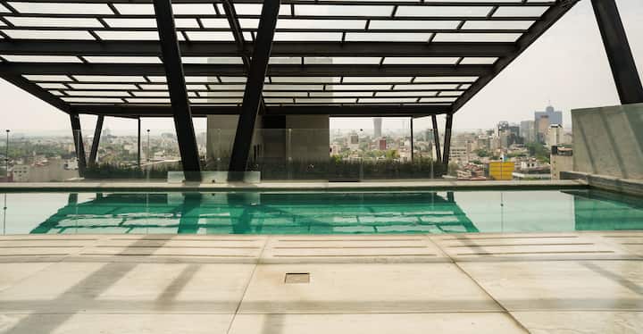 Modern 2br/2ba With Gym & Pool In Roma Norte - Mexico State
