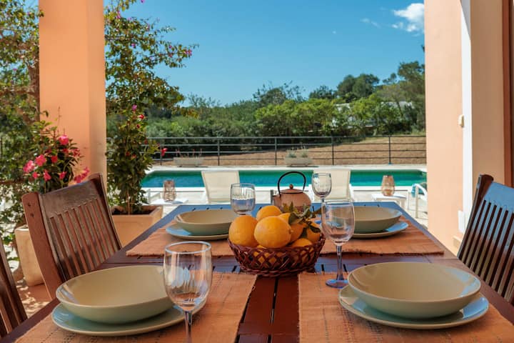 Villa Miquela Encantadora Casa Con Vistas Al Mar - Santa Eulària des Riu