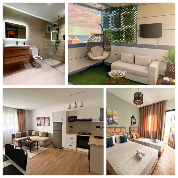 Appt B5 Elegant |Balcon |Terrasse |Vue Mer | Fibre - Rabat