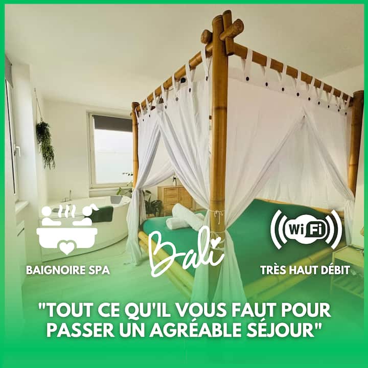 Balnéo, Studio Ambiance Jungle à Bali + Terrasse - Turckheim