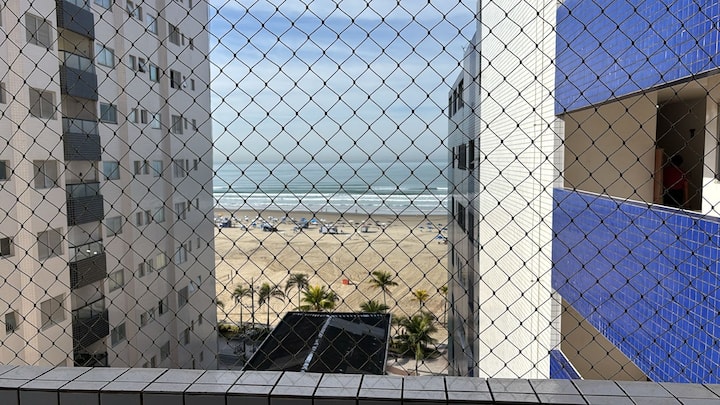 Apê Com Vista Para O Mar – 3 Quartos, Ar E Wi-fi! - Praia Grande