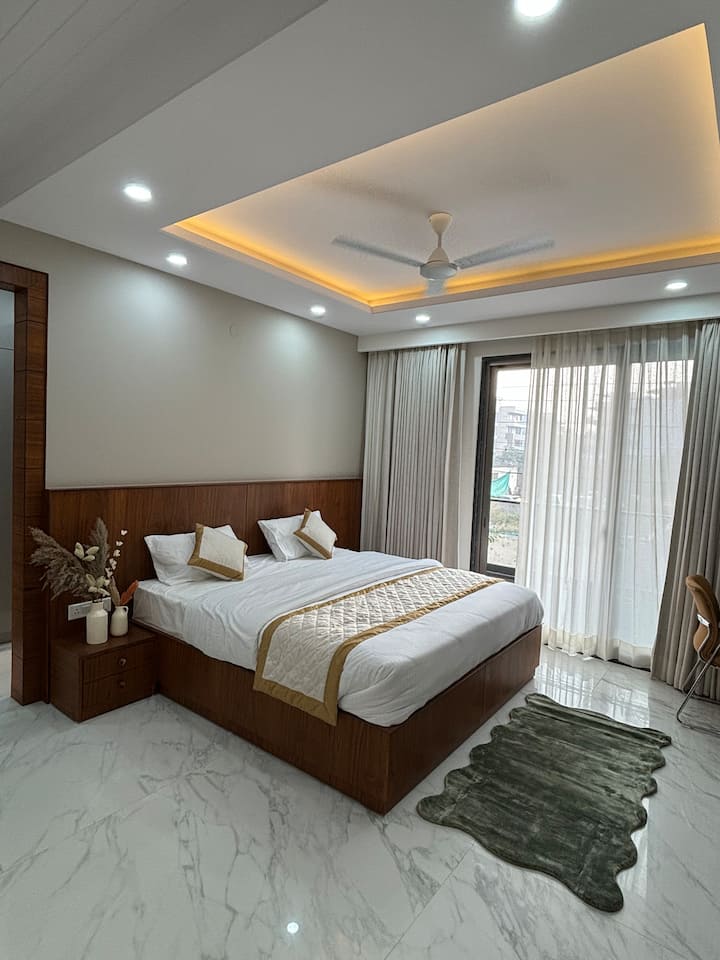 Escape Stays | Peaceful Private Apartment 1bhk Ggn - Gurugram