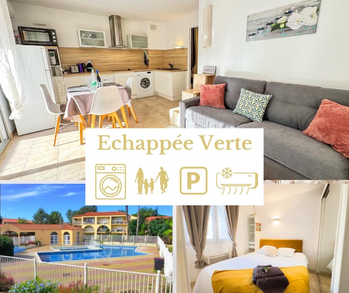 L'échappée Verte • Parking • Wifi • Piscine•tennis - Canet-en-Roussillon