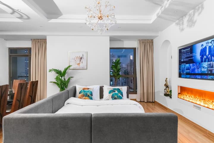 Luxury 2br Marina View Apt | Steps To Beach - Dubaï Marina