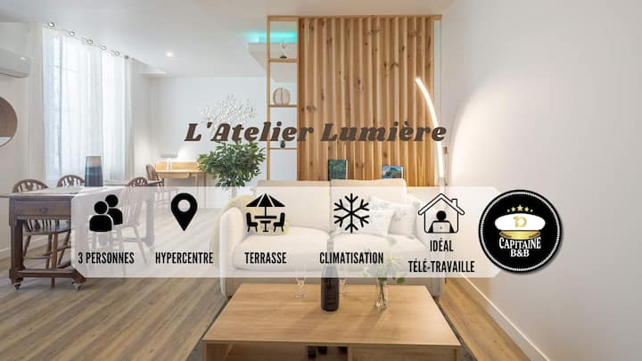 L'atelier Lumiére - Hypercentre - 3 Pers. - Troyes
