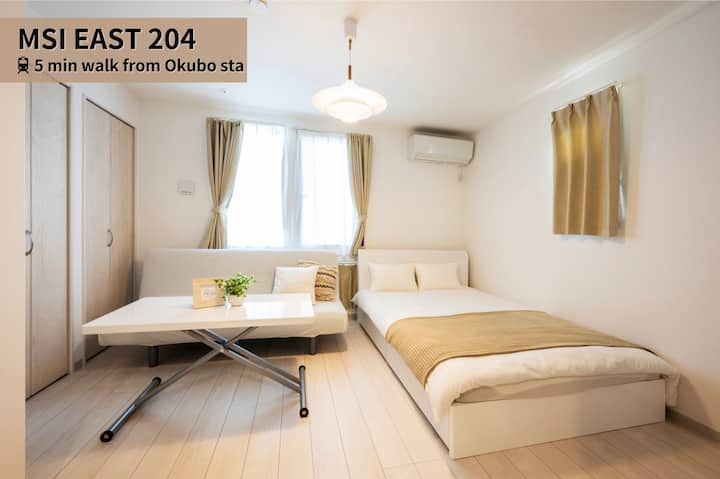 204 New Open! 1 Stop To Shinjuku *35㎡ /Okubo Area - Shibuya