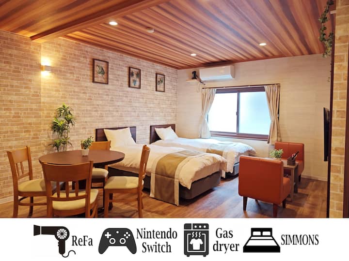 8min Walk From Namba/nintendo Switch/simmons４beds - Osaka