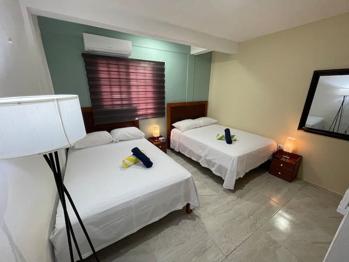 Casona Suites: Private Unit W/ 2 Full Beds + Pool - Cozumel