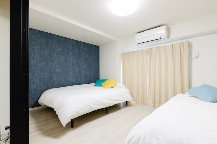 Simple Modern Airbnb Room In Kuromon Market For 4 - Dotonbori