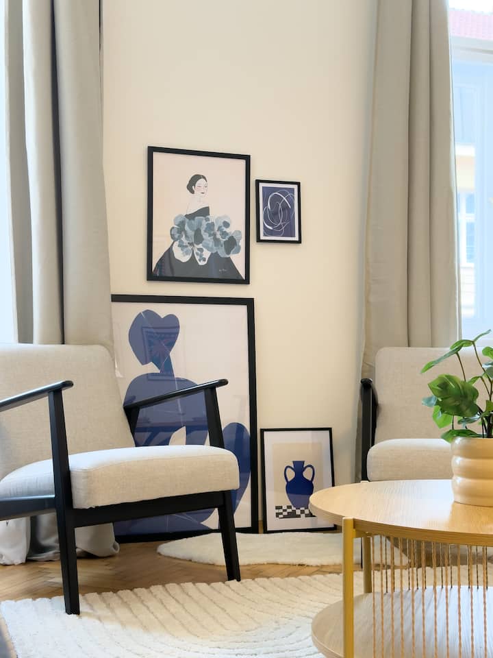 100m² City Center Retreat, 3bdr With Netflix - Praga