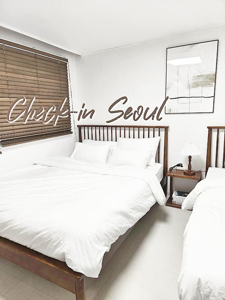 Hongdae Sta. #1&2 Nearby 3min * 3br&4bed/ Family - Seoul