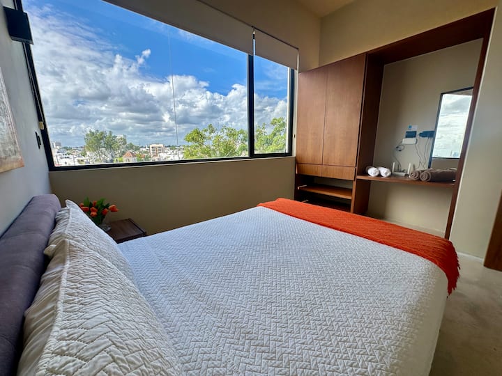 Modern Apartment With Rooftop, Pool & Washer/dryer - Cancún