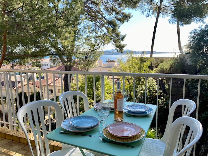 T2 à 2 Min à Pied Des Plages, Vue Mer, Pkg, Clim - Bandol