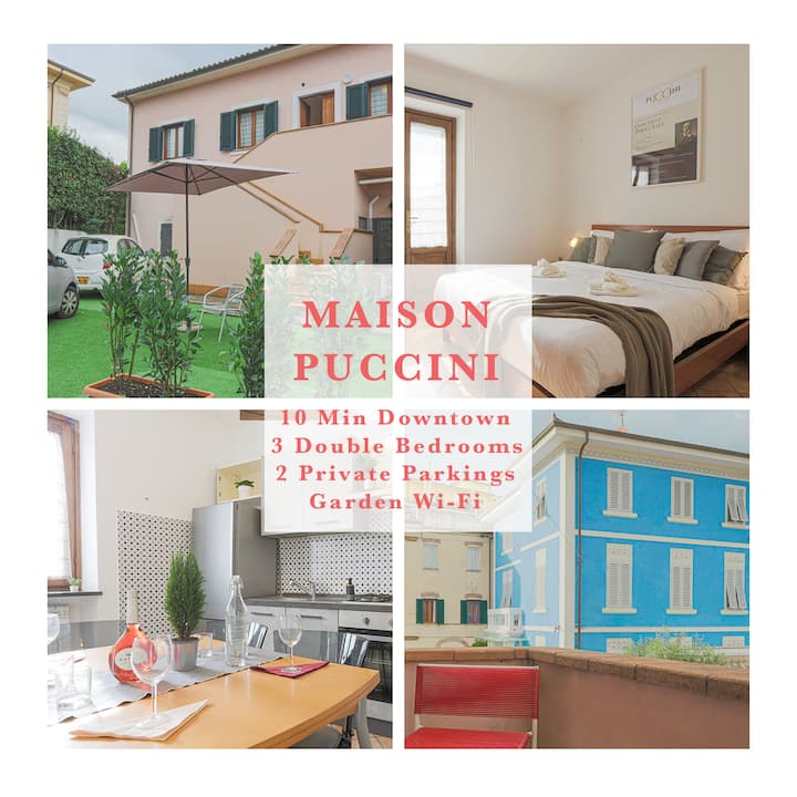 [*Maison Puccini *] Prv Park-wifi-garden 9m Oldtwn - Lucques