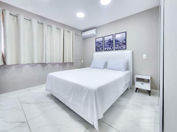 Centro-casal-cama Queen-lindo Apt. Sugar Loaf - Rio de Janeiro
